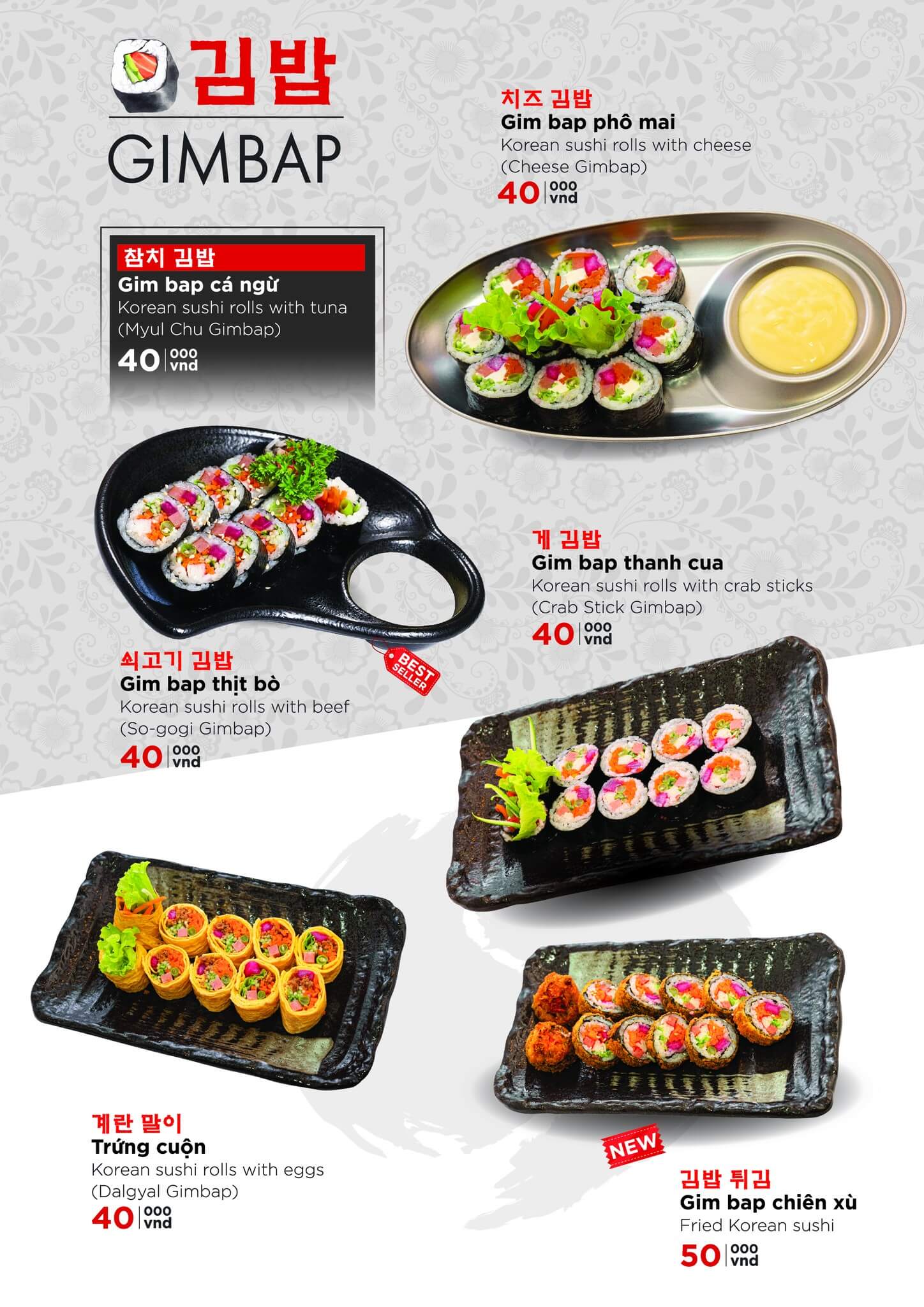Busan Korean Food Menu
